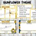 Digital Morning Meeting and Assignment Slides in Sunflower Theme - Etsy