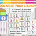 Classroom Library Book Bin Labels in Bright Polka Dots Classroom Decor ...