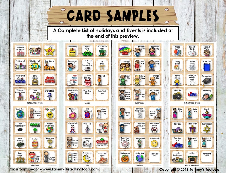 Editable Classroom Calendar in a Camping Theme, Printable Rustic ...