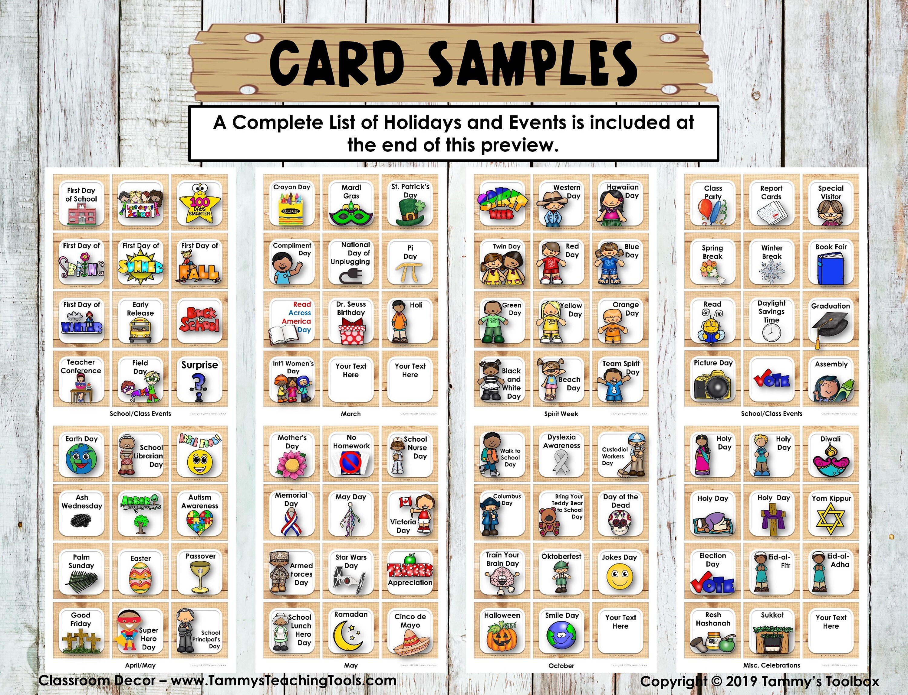 Editable Classroom Calendar in a Camping Theme, Printable Rustic ...