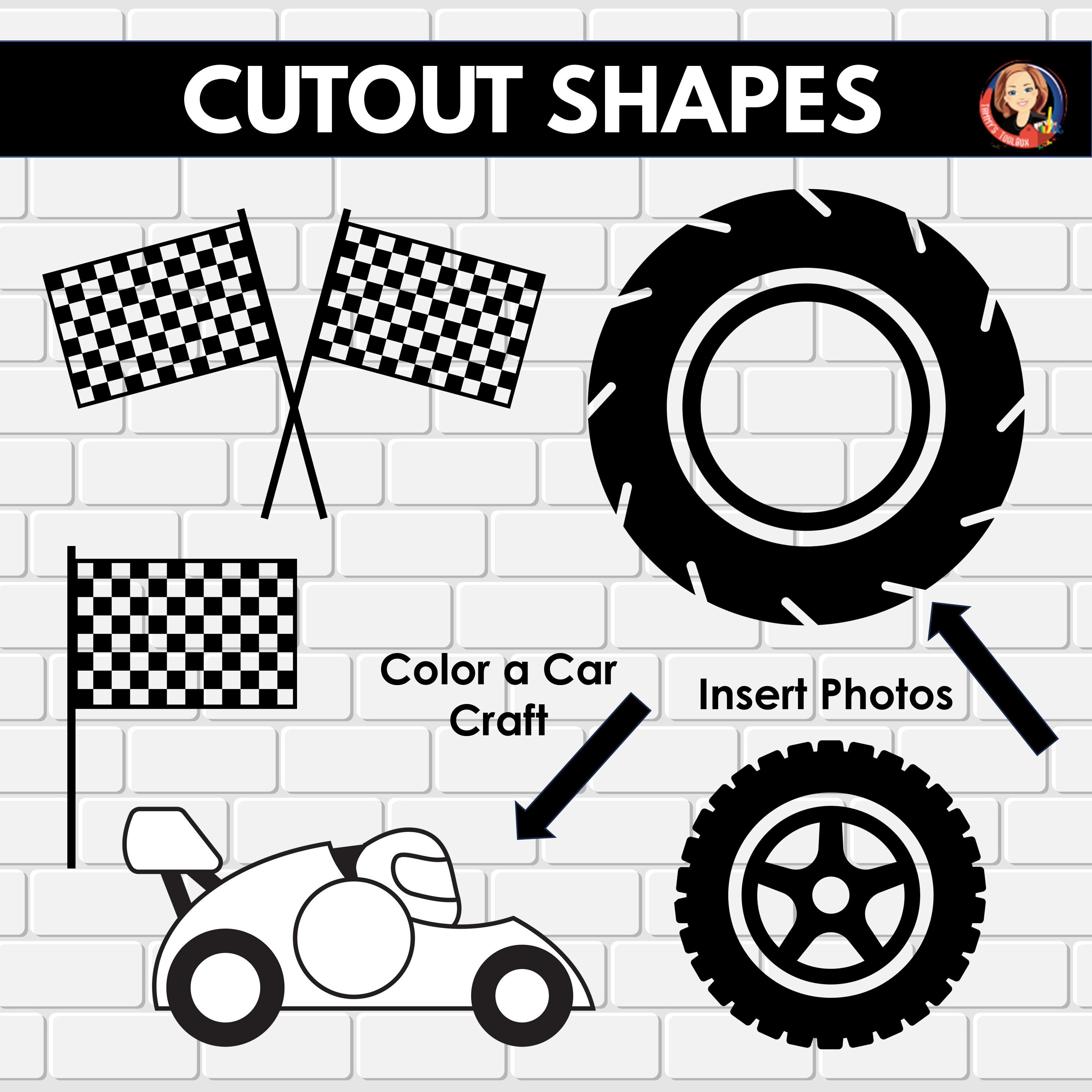 Race Car, Checkered Flag Bulletin Board Letters, Back to School ...