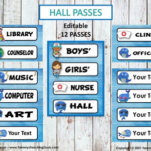 Ocean Under the Sea Theme Classroom Schedules, Sea Life Printable ...