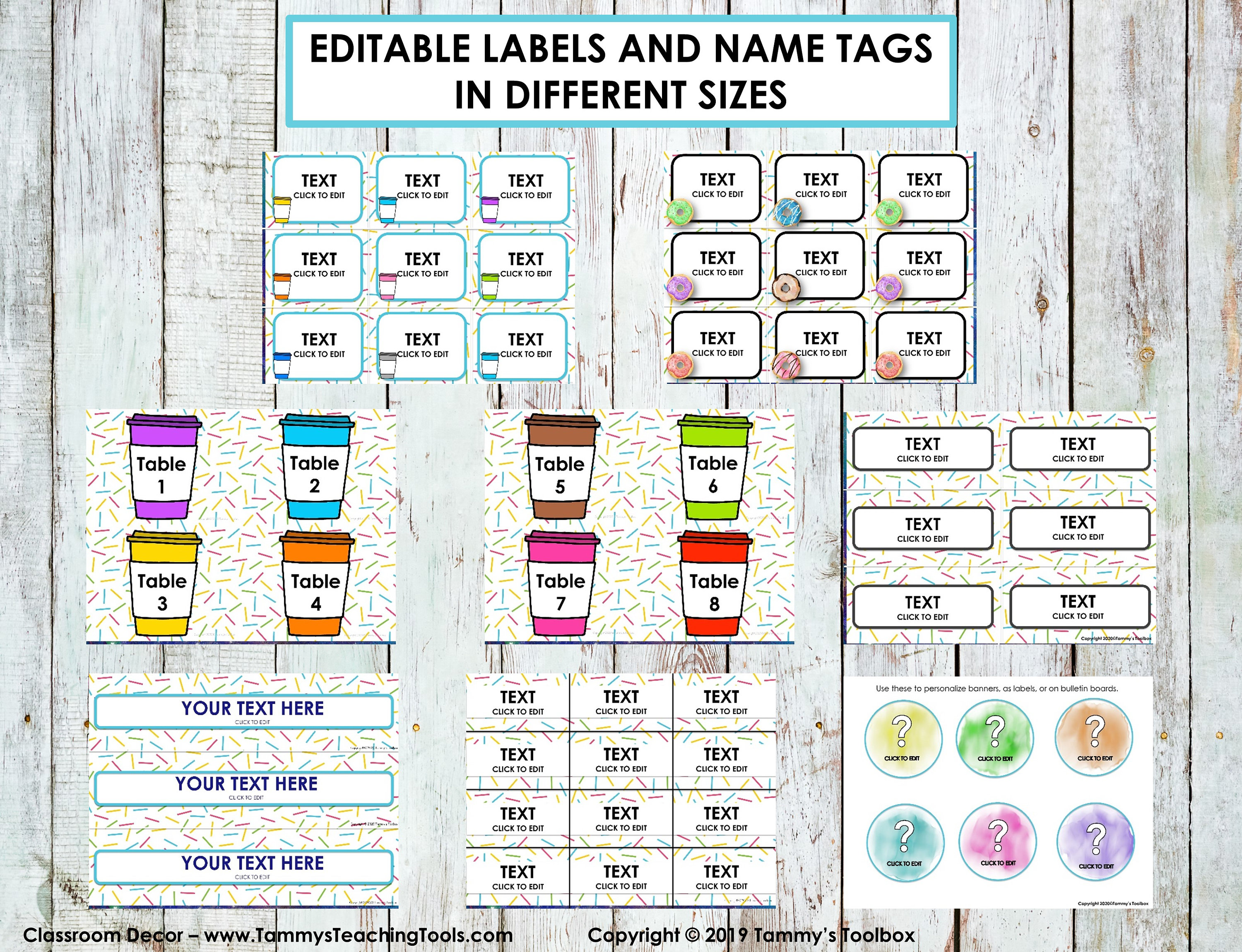 Donut Classroom Decor Bulletin Board, Donut Theme Classroom Banners ...