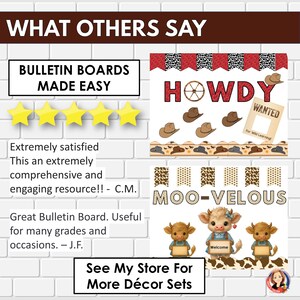 Wild West Classroom Decor Bulletin Board Kit, Western Bulletin Board ...