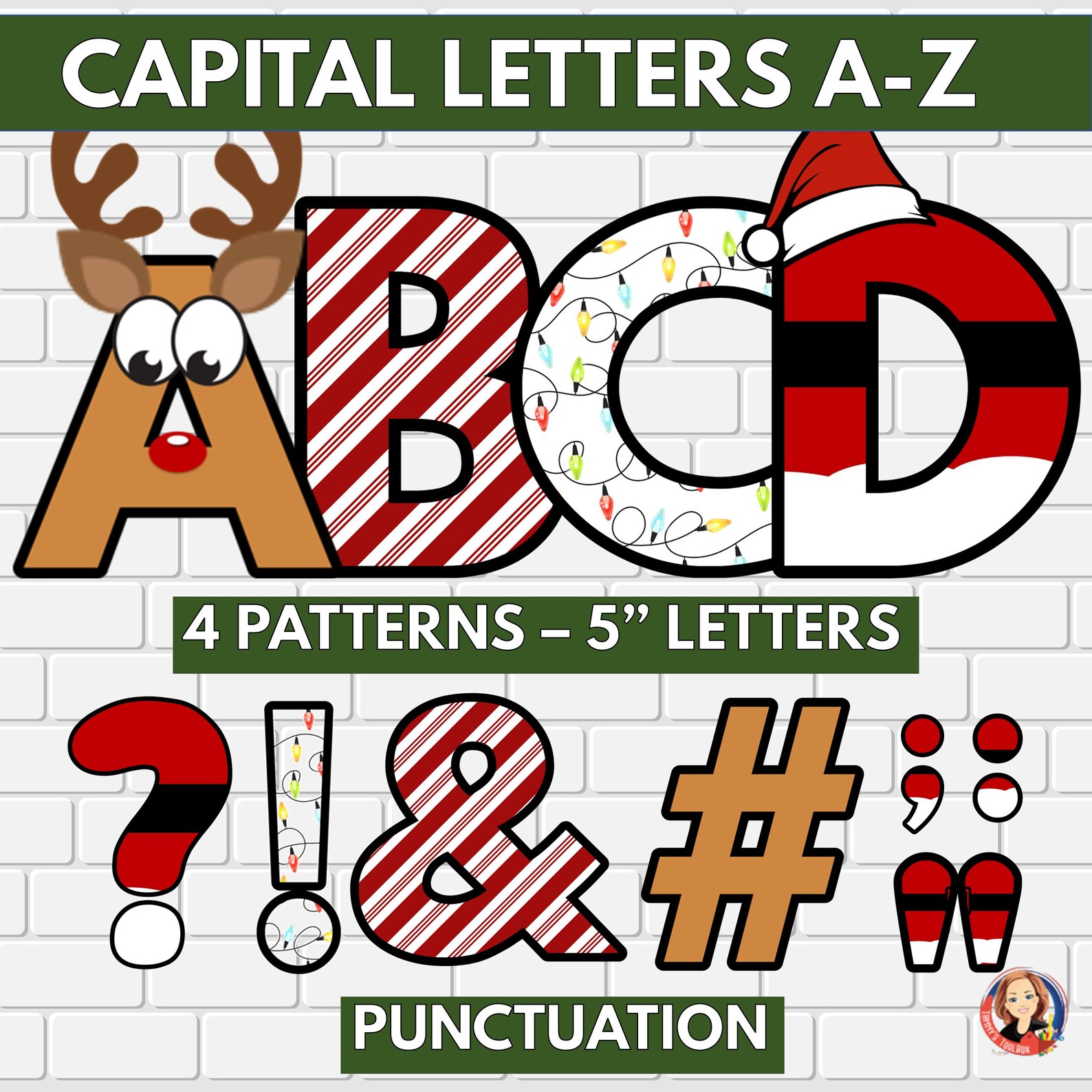 Christmas Bulletin Board Kit, Santa Bulletin Board Letters, Build a ...