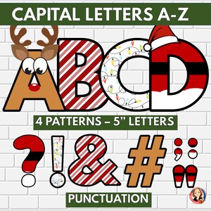 Christmas Bulletin Board Kit, Santa Bulletin Board Letters, Build a ...