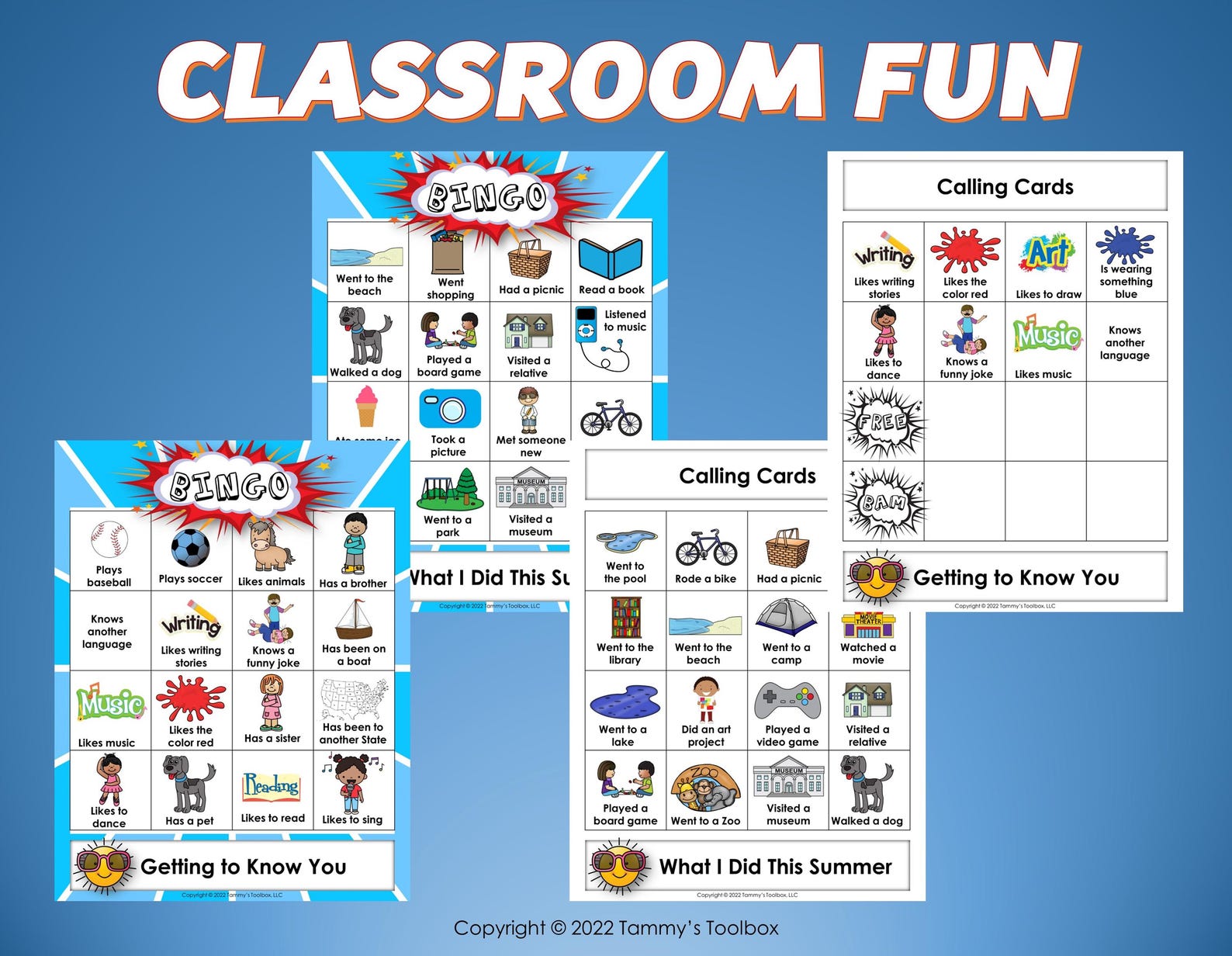 All About Me Bingo - Perfect for Back to School! Classroom Icebreaker ...