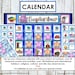 Ocean Under the Sea Theme Classroom Calendar, Sea Life Monthly Calendar ...