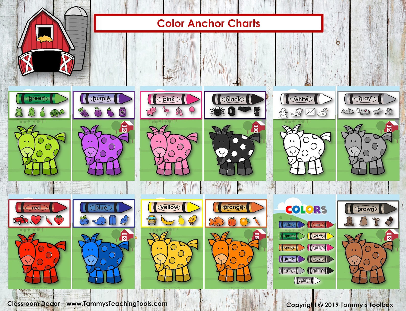 Classroom Decor With Farm and Farm Animals Theme, Printable Farm ...