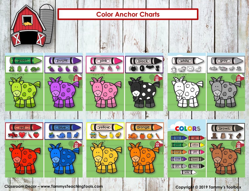 Classroom Decor With Farm and Farm Animals Theme, Printable Farm ...