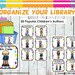Classroom Library Book Bin Labels in Bright Polka Dots Classroom Decor ...