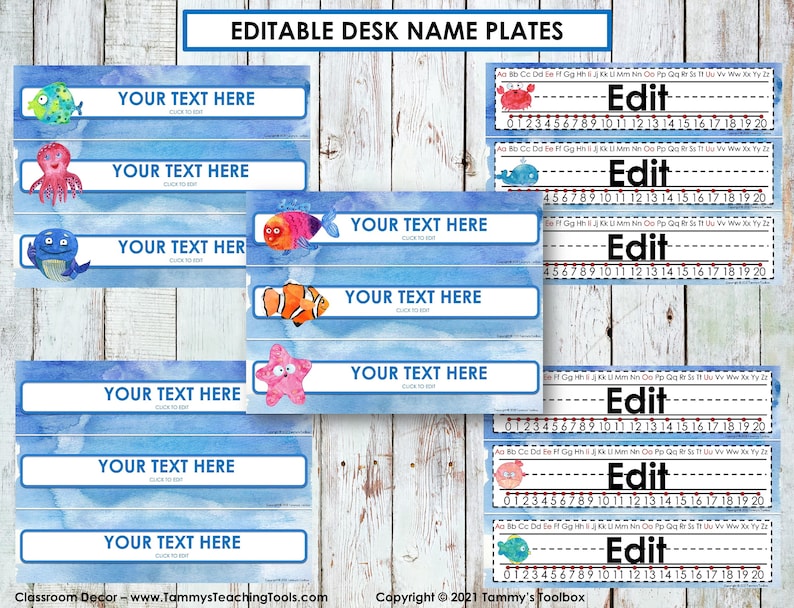 Ocean Under the Sea Theme Classroom Decor - Etsy