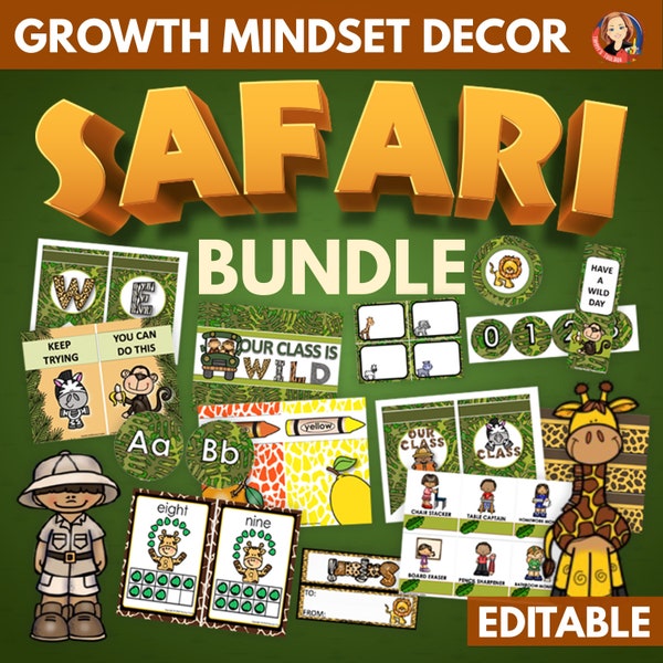 Safari Classroom - Etsy