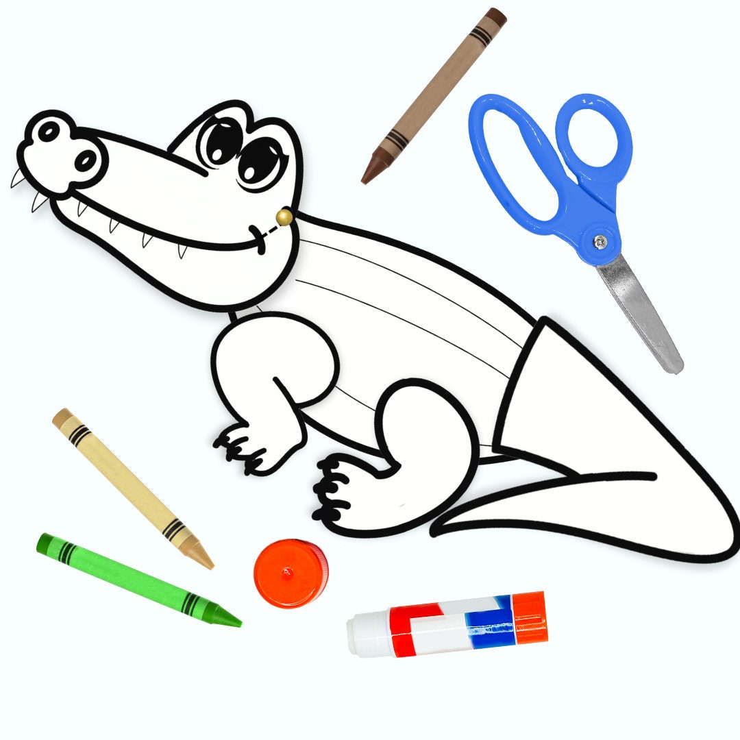 Alligator Craft, Alligator Swamp Theme Classroom, Alligator Party Decor ...