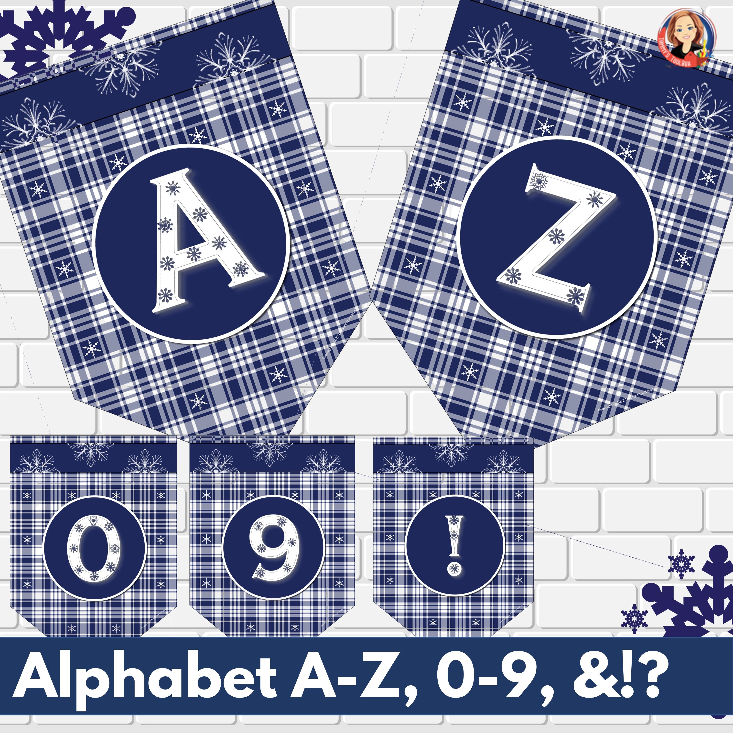 Printable Custom Party Banner, Winter Party Decoration, Pennants to ...