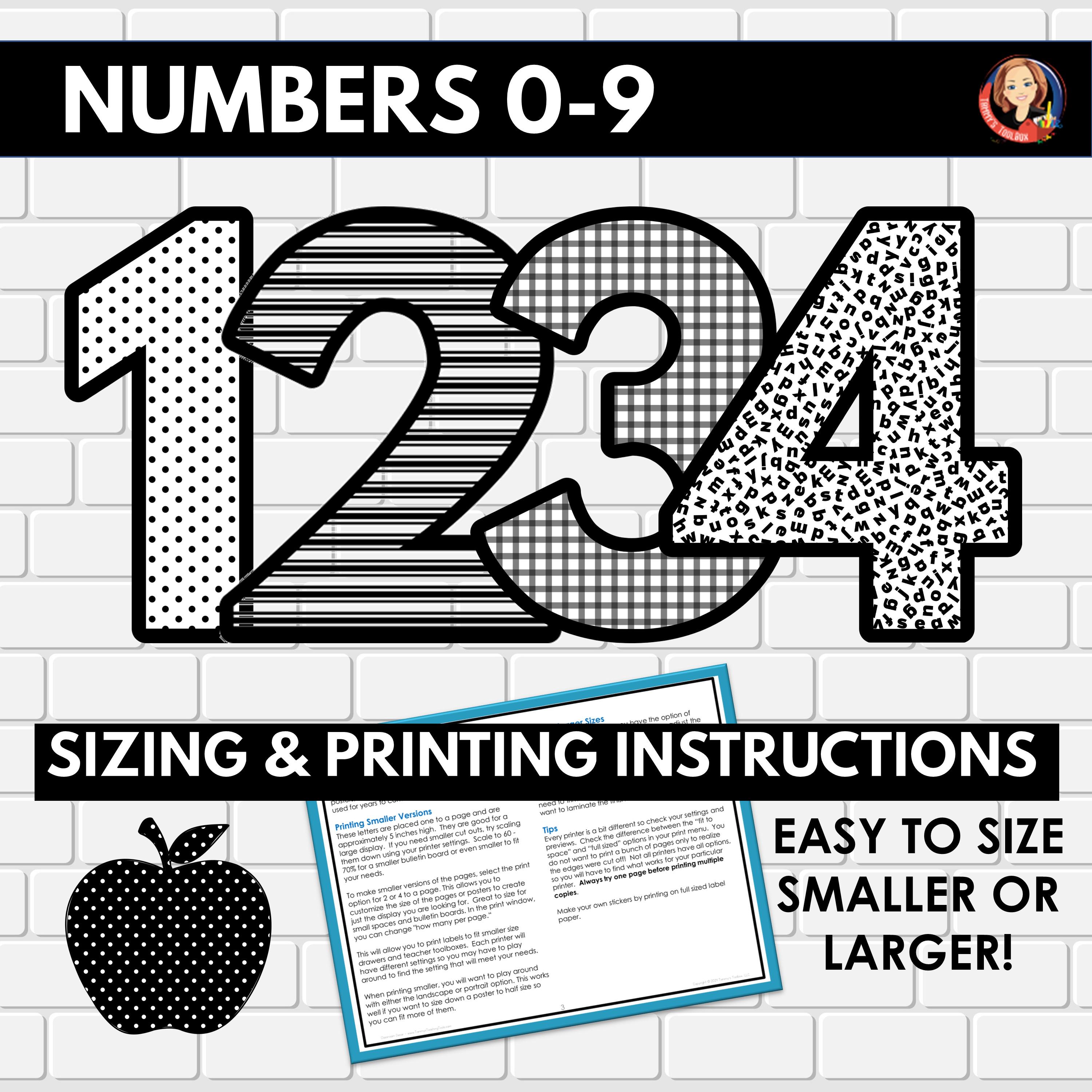 Black and White Bulletin Board Letters, Back to School Bulletin Board ...
