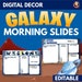 Digital Morning Work Assignment Slides in Galaxy Outer Space Theme ...