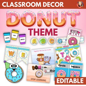 Donut Classroom Decor Bulletin Board Theme - Etsy