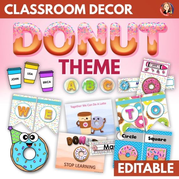Donut Classroom Decor Bulletin Board Theme - Etsy