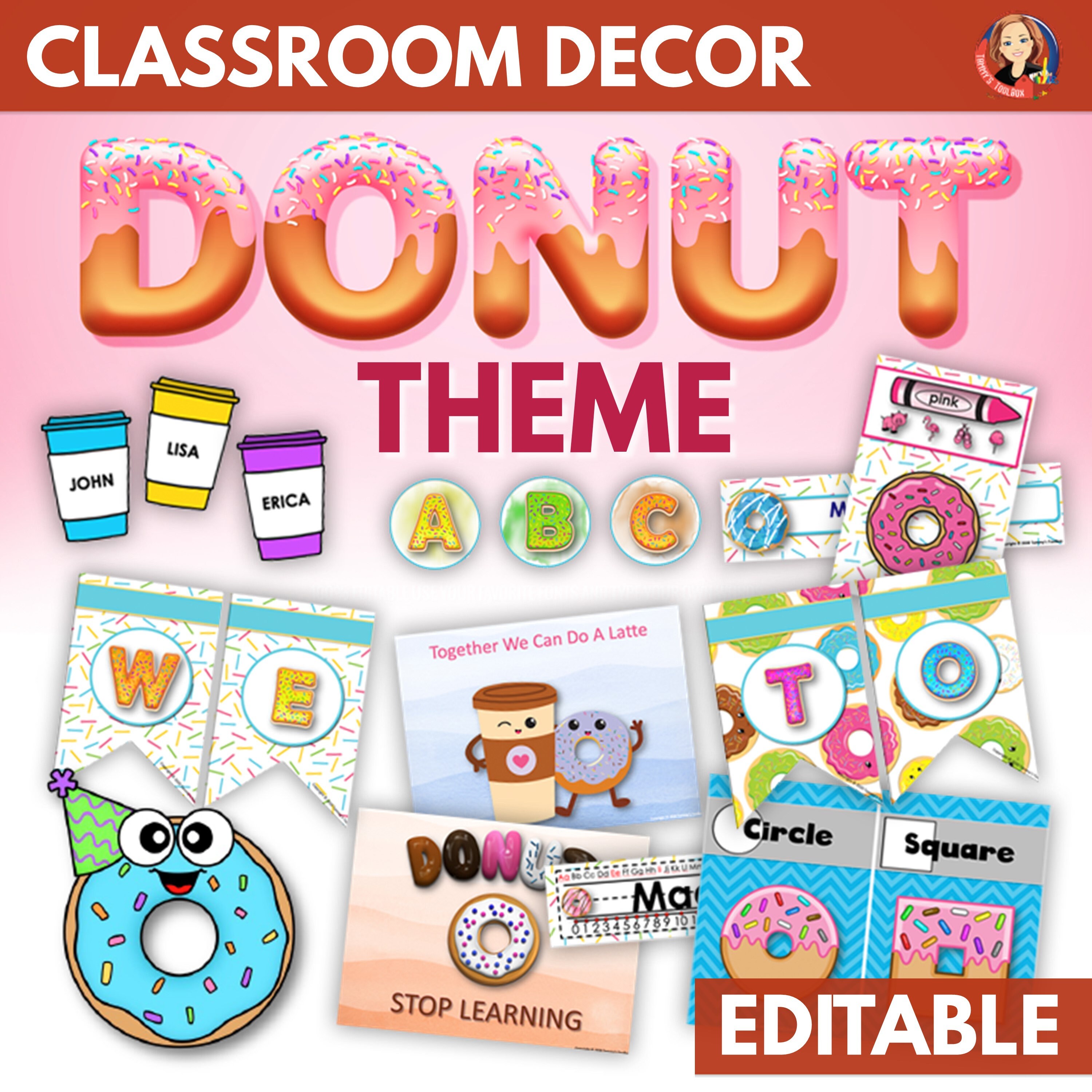 Donut Classroom Decor Bulletin Board Theme - Etsy