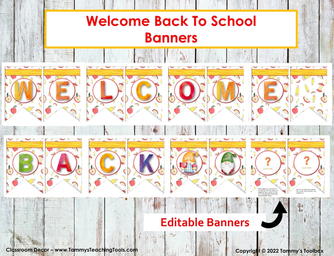 Gnome Back to School Bulletin Board and Getting to Know Me Activities ...