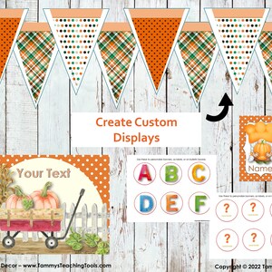 Pumpkin Spice Fall Bulletin Board Kit | Fall Classroom Decor | Autumn ...