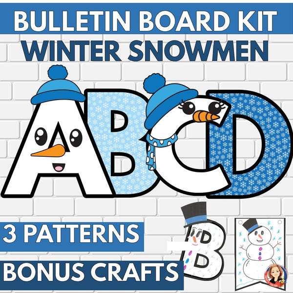 Snowman Bulletin Board - Etsy