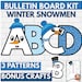 Printable Winter Bulletin Board Kit, Snowman Bulletin Board Letters ...