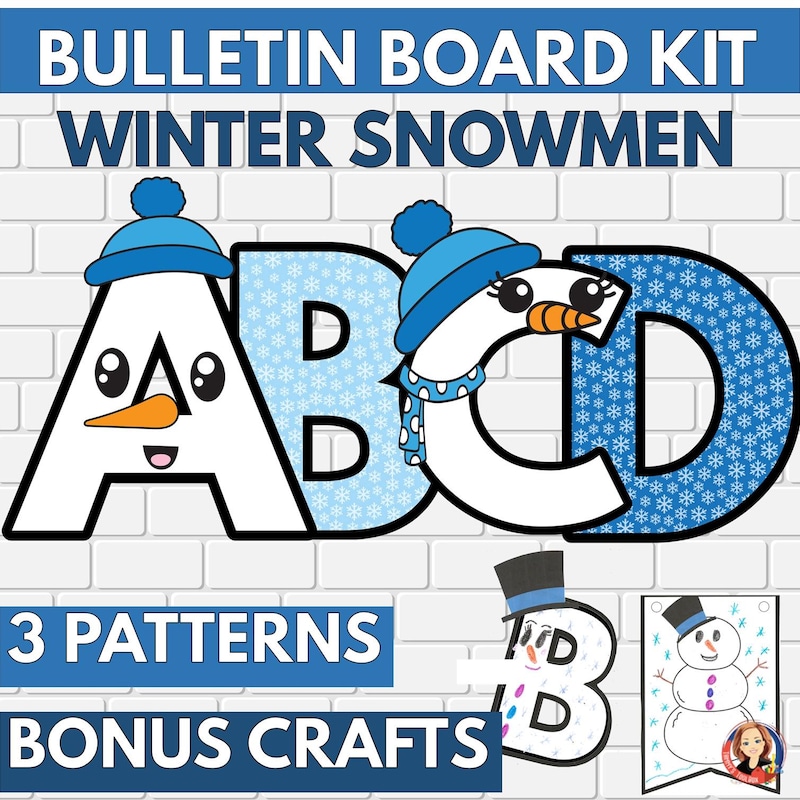 Winter Bulletin Board Kit - Etsy