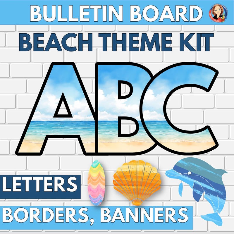 Beach Themed Bulletin Board - Etsy