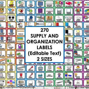 Editable Classroom Supply Labels, Class Supplies Organization Labels in ...