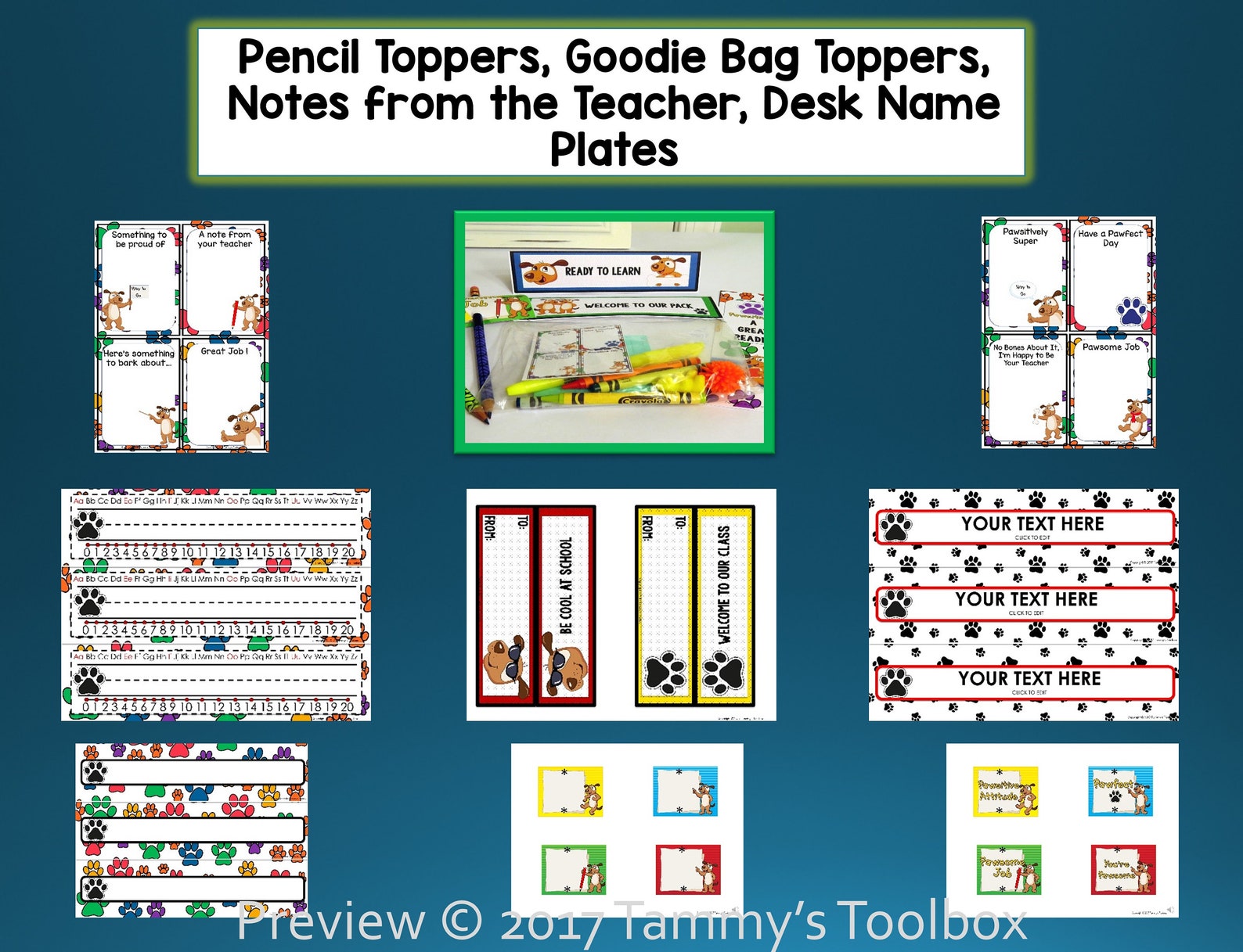 Dog Paws Theme Classroom Decor and Activities Bundle - Etsy