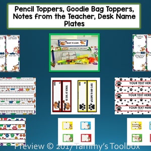 Dog Paws Theme Classroom Decor and Activities Bundle - Etsy