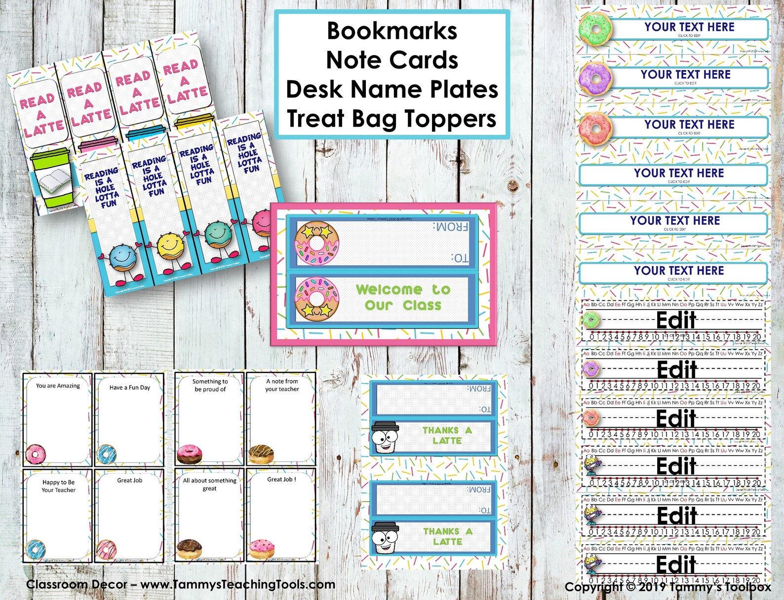 Donut Classroom Decor Bulletin Board, Donut Theme Classroom Banners ...