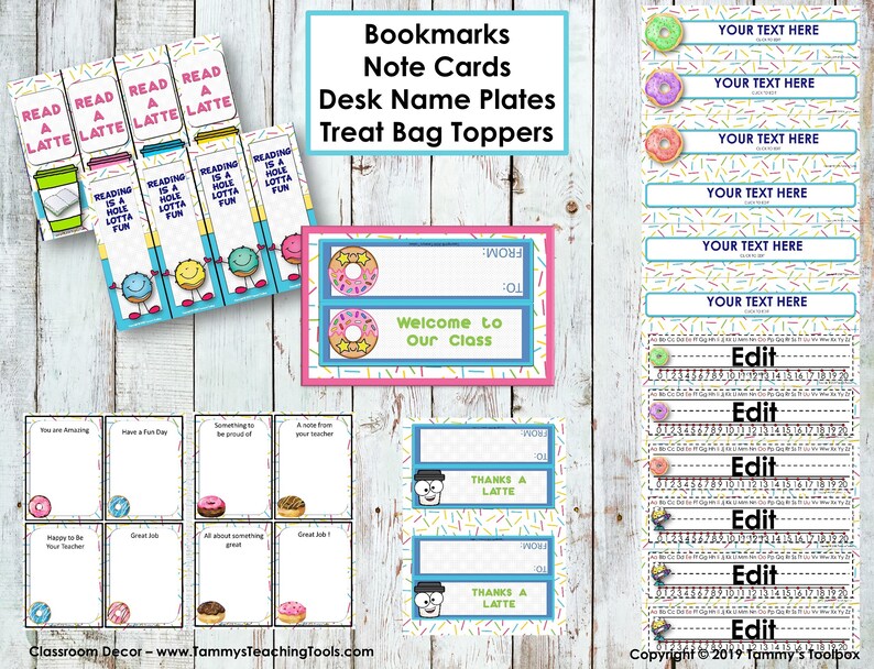 Donut Classroom Decor Bulletin Board, Donut Theme Classroom Banners ...