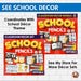 Colorful Back to School Bulletin Board Kit With Letters, Banners, and ...