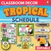 Ocean Under the Sea Theme Classroom Schedules, Sea Life Printable ...