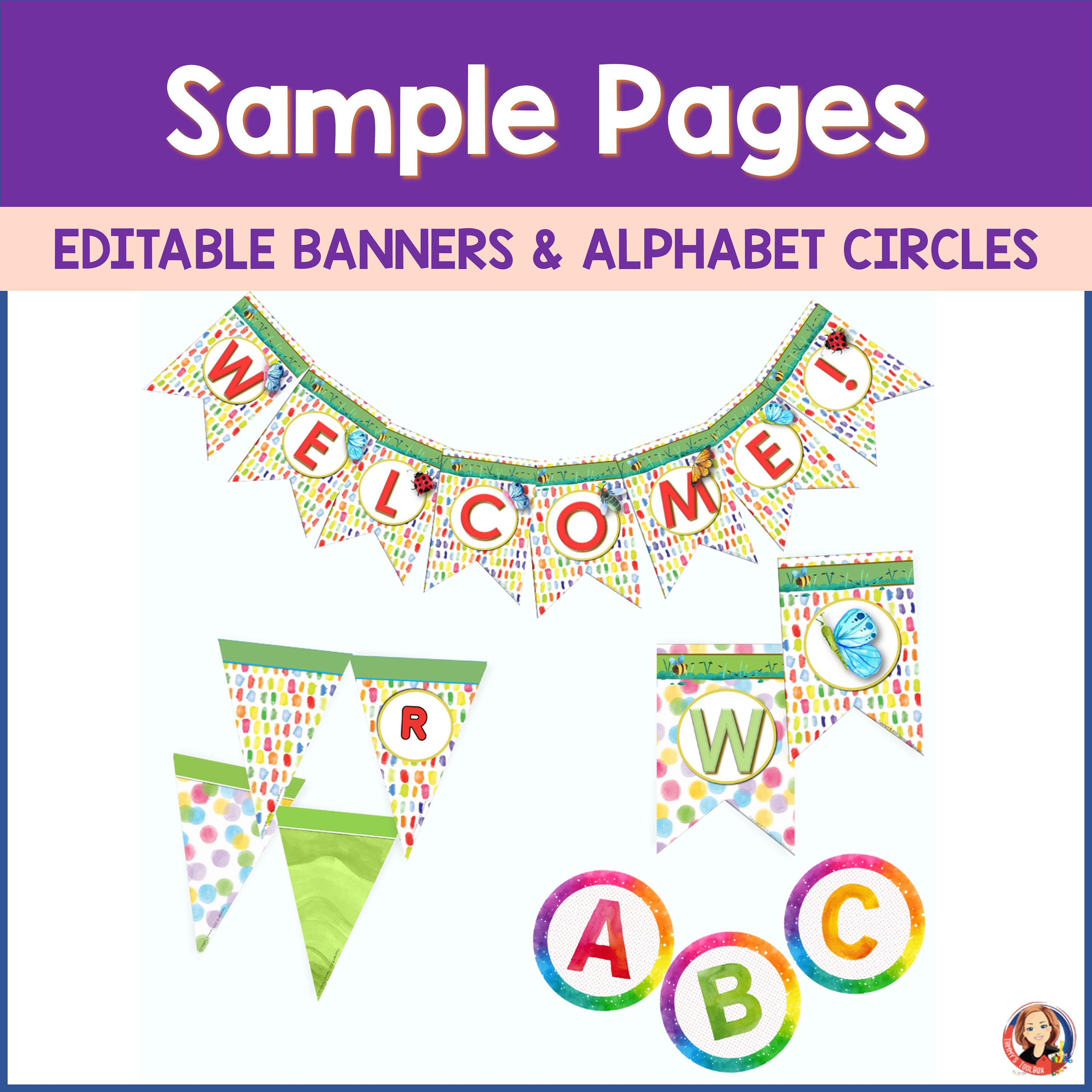 Butterfly Classroom Decor Set, Butterflies and Bugs Theme, Classroom ...