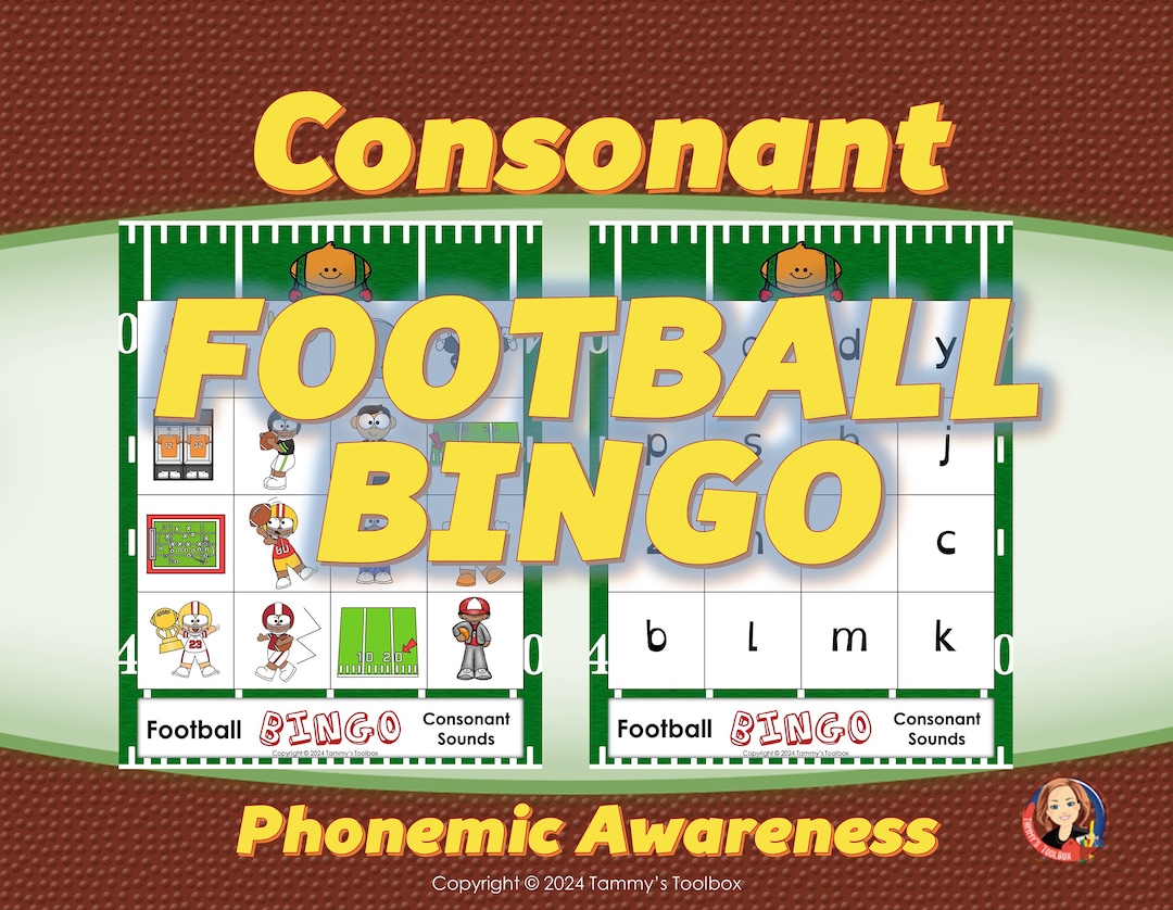 Phonics Fun: Consonant Letter Sound Bingo Game for Young Children ...