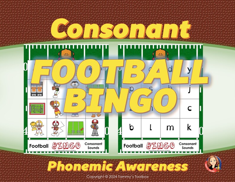 Phonics Fun: Consonant Letter Sound Bingo Game for Young Children ...