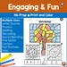 Fall Color by Sound and Color by Code Coloring Pages With Letter Sounds ...