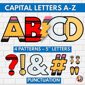 Colorful Back to School Bulletin Board Kit With Letters, Banners, and ...