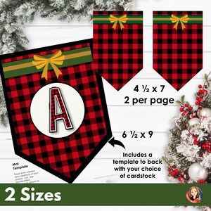 Printable Holiday Christmas Banner Pennants for Party and Bulletin ...