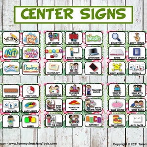 Editable Classroom Centers Labels in Tropical Theme, Printable Tropical ...
