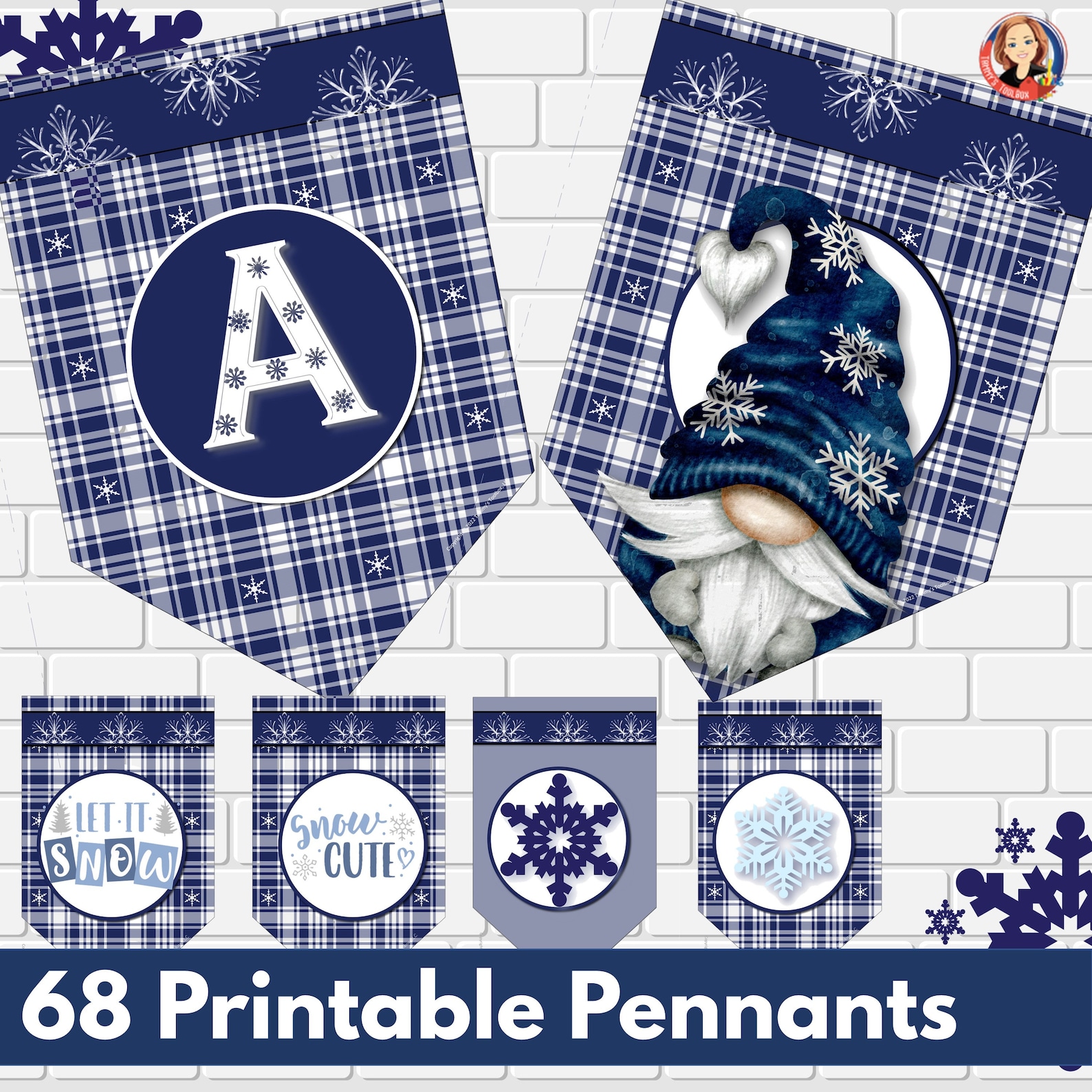 Printable Custom Party Banner, Winter Party Decoration, Pennants to ...
