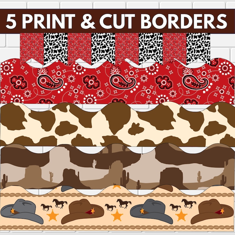 Wild West Classroom Decor Bulletin Board Kit, Western Bulletin Board ...