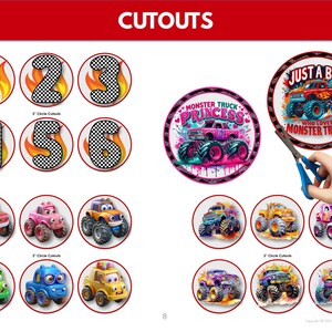 Monster Truck Party Printables, Monster Truck Theme Birthday Party ...