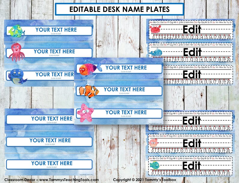 Ocean Under the Sea Classroom Decor Bundle - Etsy