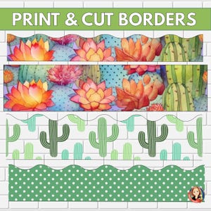 Cactus Classroom Decor Kit: Back to School Bulletin Board Set With A-Z ...