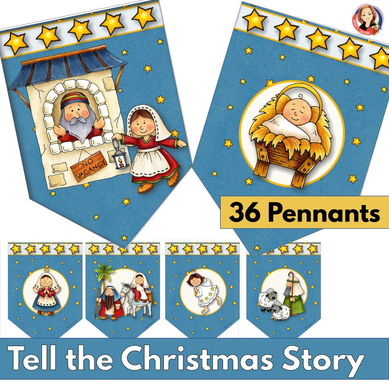 Christmas Nativity Craft Banner and Decor - Etsy